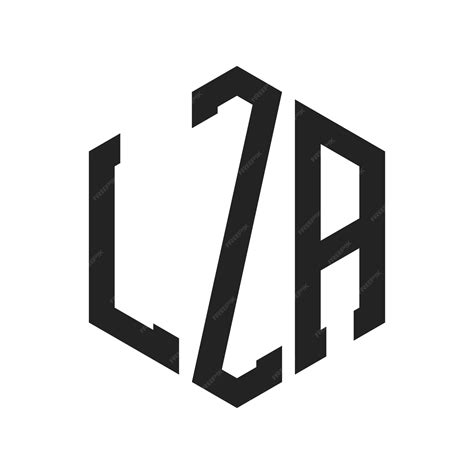 Premium Vector Lza Logo Design Initial Letter Lza Monogram Logo Using Hexagon Shape