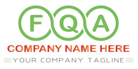 Diseño De Logotipo De Letra Fqa Vector Premium