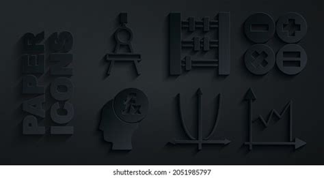 set graph schedule chart diagram calculator stock vector royalty free