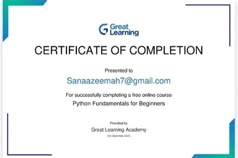 Sana Azeemah On Linkedin Practicalskills Careerenhancement Pythonfundamentals Coursecompletio