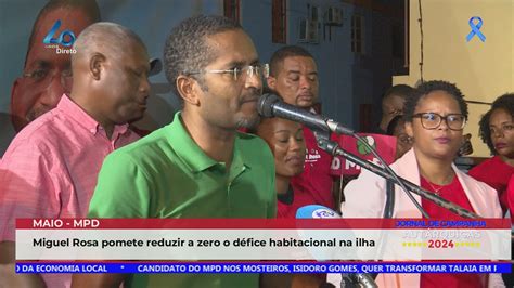 Miguel Rosa promete reduzir a zero o défice habitacional na ilha do Maio