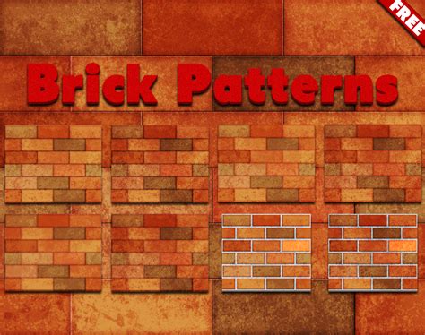 8 Brick Patterns By Serphyroth On Deviantart