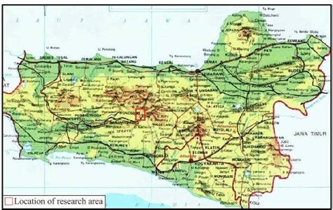 Location Of Research Area Based On Central Java Map Download Scientific Diagram
