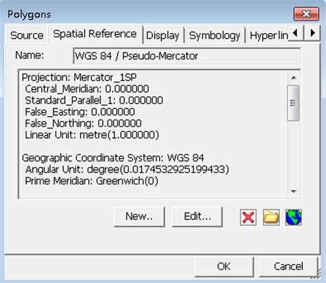 Layer Management Layer Properties Spatial Reference