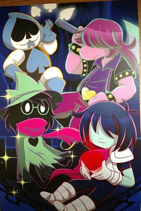Deltarune Collab Piece Art Print Etsy