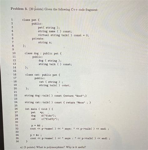 Solved Problem Points Given The Following C Code Chegg