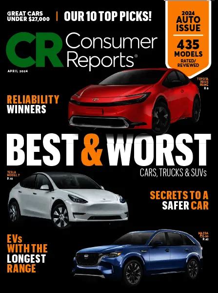 Consumer Reports April 2024 Free Magazines Pdf