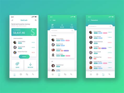 Adobe XD Creative Challenge 6 Send Cash On Behance