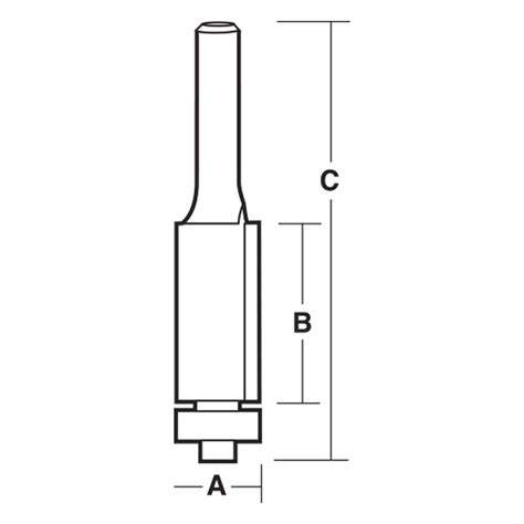Carbitool Trim Bit Flush