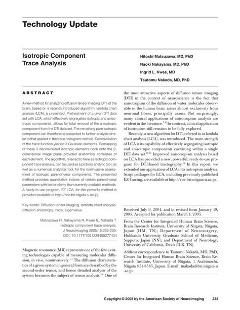 Pdf Isotropic Component Trace Analysis Dokumentips
