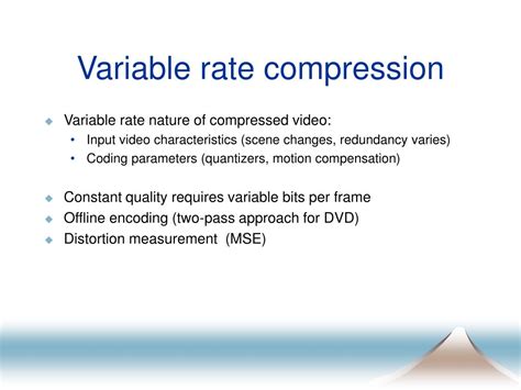 Ppt Variable Bit Rate Video Coding Powerpoint Presentation Free