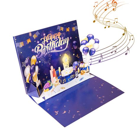 Interactive Birthday Pop Up Card With Music Winpsheng