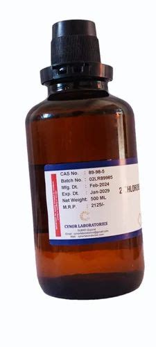 2 Chlorobenzaldehyde 99 Lr 1000ml 1 Litre Bottle At ₹ 4250litre In