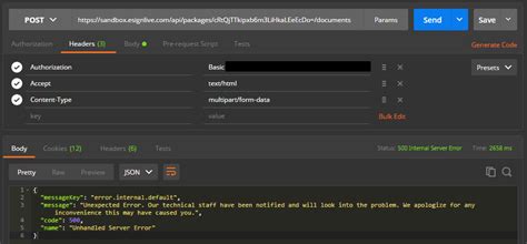 upload a new document through multipart form data using postman