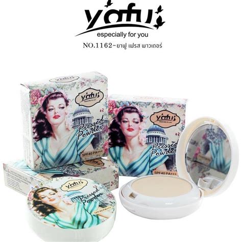 แป้ง Yafu 1162 มี3 เฉดสี Floral Whitening Flawless Powder Foundation