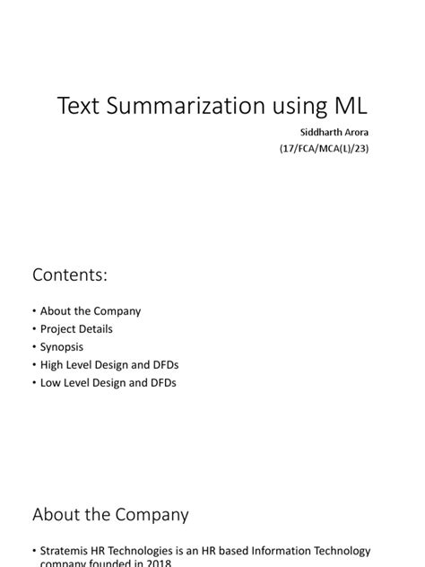 text summarization using ml pdf