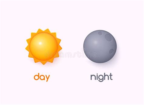 day and night mode switcher isolated on white background 3d web vector