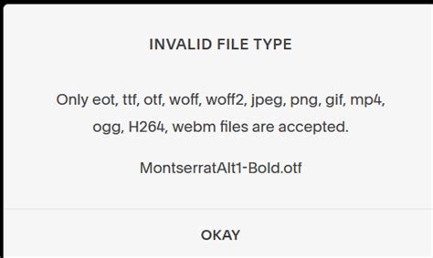 Cannot Upload Correct Font File Does The Same For Woff2 And Ttf Rsquarespace