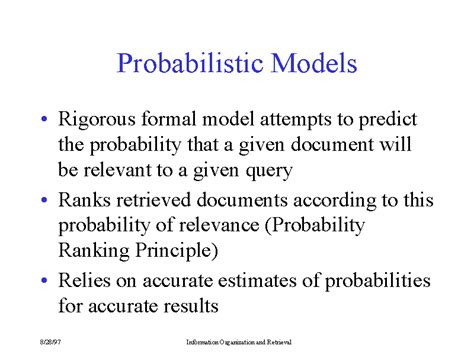 Probabilistic Models