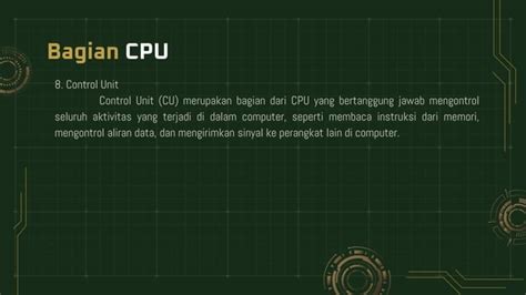 Mengenal Hardware Dan Komponen Komponen Cpu Ppt