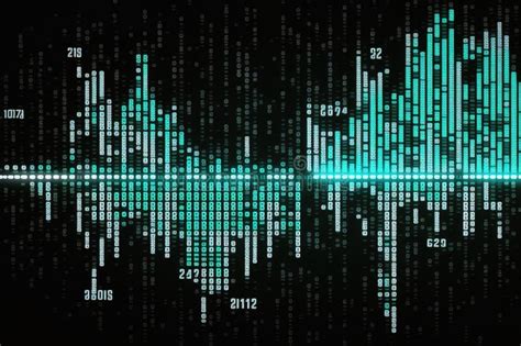 Abstract Technology Binary Code Background With Binary Data Fall From