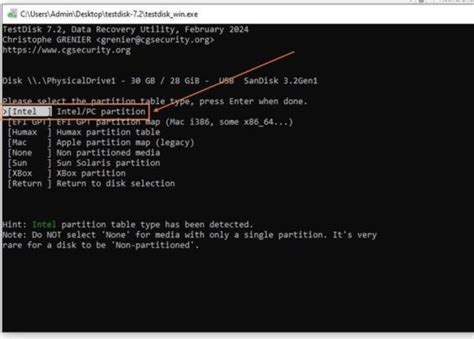 testdisk récupérer les données d une partition raw