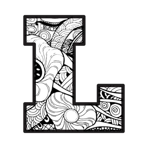 Hoja Para Colorear De La Letra L