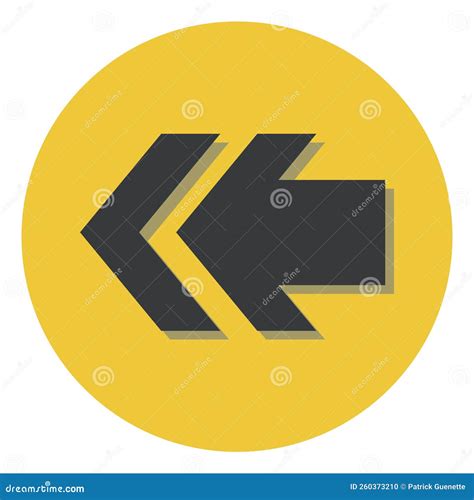 Previous Arrow Button Icon Stock Vector Illustration Of Arrow