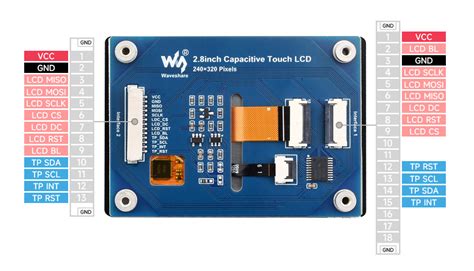 28inch Lcd Display Module With Touch Panel Embedded With St7789t3