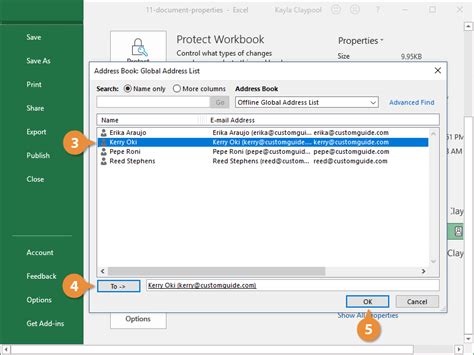 Excel Document Properties CustomGuide