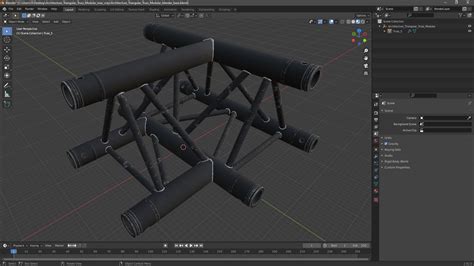 3d Architecture Triangular Truss Modular Model Turbosquid 2262549