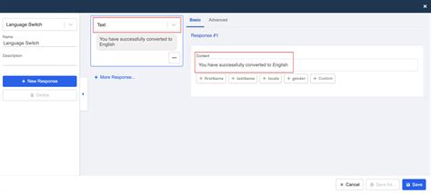 Apply Custom Locale To Chatbot Woztell Platform Documentation
