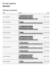 CS Design And Analysis Of Algorithms Lecture Schedule And Course Hero