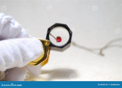 Lens And Ruby Stock Image Image Of Gold Crystal Clarity 6693137