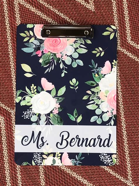 Personalized Clipboard ~ 2 Sided Clipboard ~ Monogram Clipboard