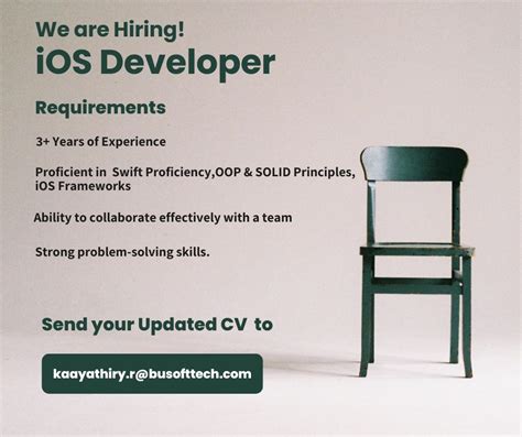 iosdeveloper swift uikit mobiledevelopment hiring techjobs