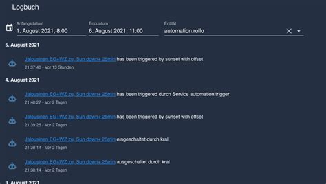 Automation Shows No Log In Lovelace Logbook Since Update Configuration Home Assistant Community