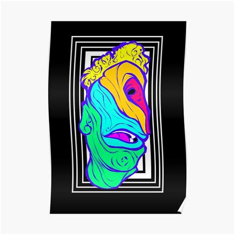 Squish Face Poster For Sale By Floatingrose Redbubble