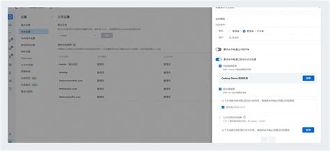 如何设置代码库的分支 云效 阿里云