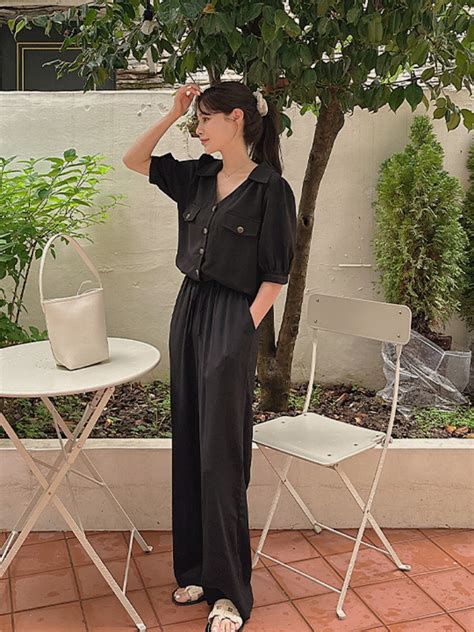 리리앤코 4천장 돌파 44 120 배니링 스트링 블라우스 밴딩 팬츠 투피스 세트 여름 데일리룩 데이트룩 캐주얼룩 하객룩 격식룩 출근룩 여름하객룩 빅사이즈 120