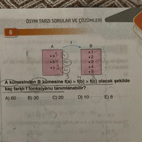 E Tid A A5 H Algner B4 C2 F C 20 B D 10 2 3 4 5 4 A Kümesinden B Kümesine F A F B F C