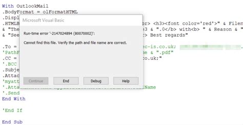 Excel Open Dialog Box To Add Attachment For Outlook Email When