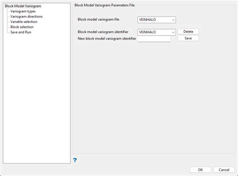 Vulcan Block Variography Block Model Variogram