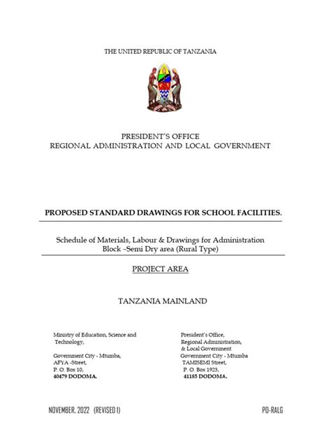 Administration Block Rural Type Pdf Polyvinyl Chloride Concrete