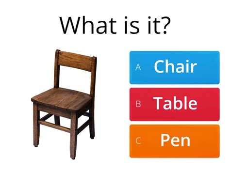 Classroom Objects Quiz
