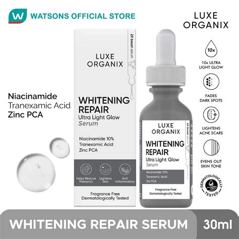 Luxe Organix Whitening Repair Ultralight Glow Serum 30ml Shopee