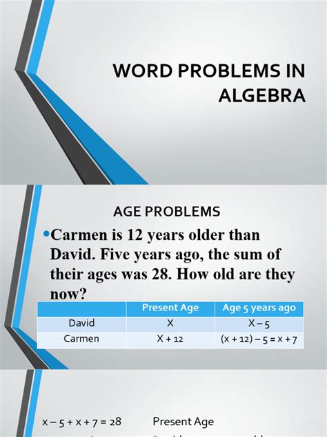 Word Problems1 Pdf Average Variance