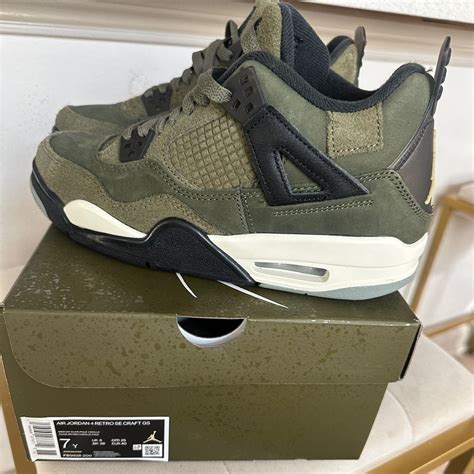 Air Jordan 4 Retro Se Craft Olive Jordan Shoes Retro Air Jordans
