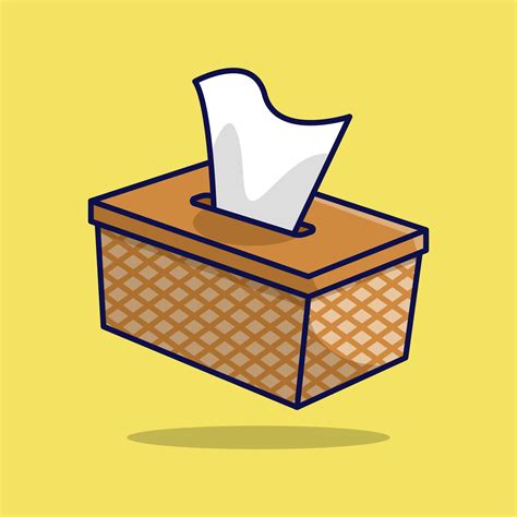Tissue Box Vector Icon Illustration Healthcare Icon Concept Isolated