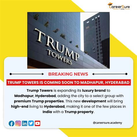 career sure academy on linkedin 🌆 trump towers is coming to hyderabad s madhapur bringing luxury…